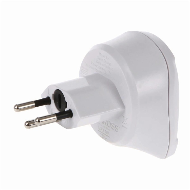 Osta Matka-adapteri Eurooppa-Sveitsi Maadoitettu | Teknikproffset.fi